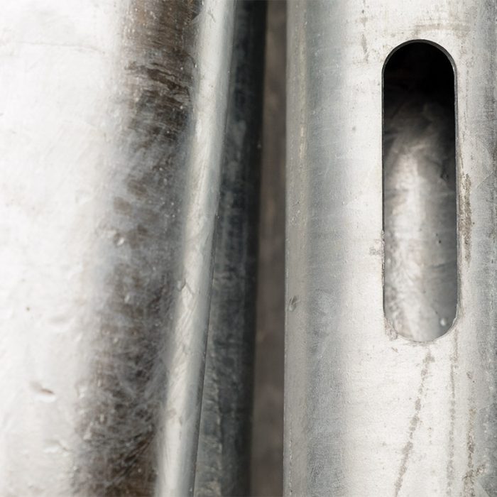 4.5" Round Galvanised Gate Posts | W Burton and Sons | Timber Merchants