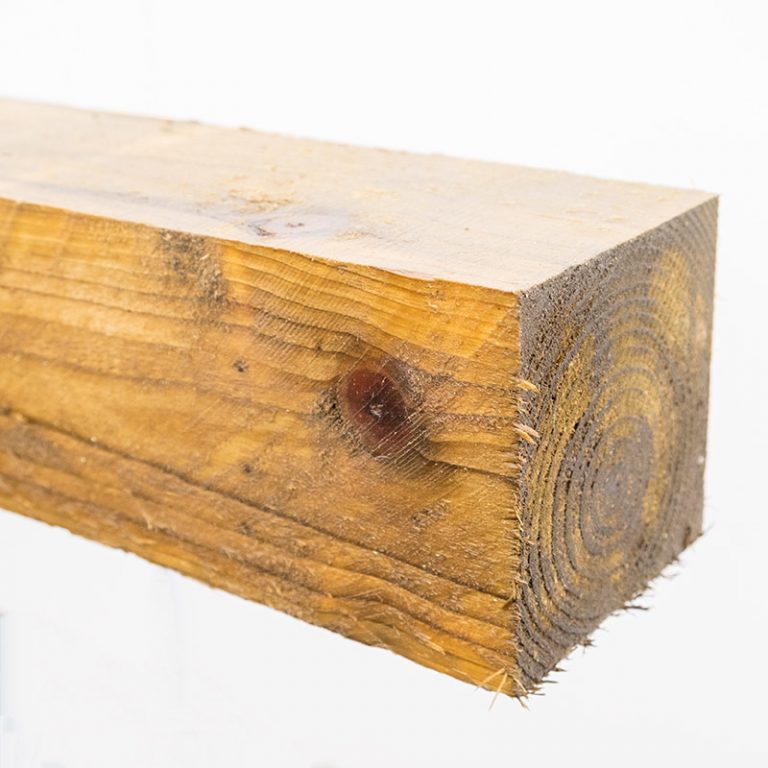 125mm x 125mm (5" x 5") Treated Timber Gate Post | W Burton and Sons